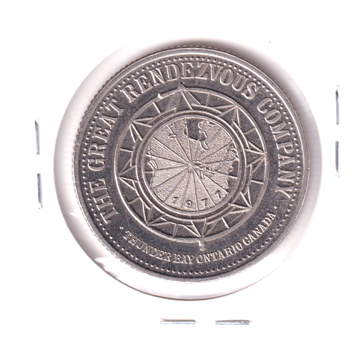 1977 Thunder Bay, ON, Trade Dollar Token: Old Fort William Voyageurs ...