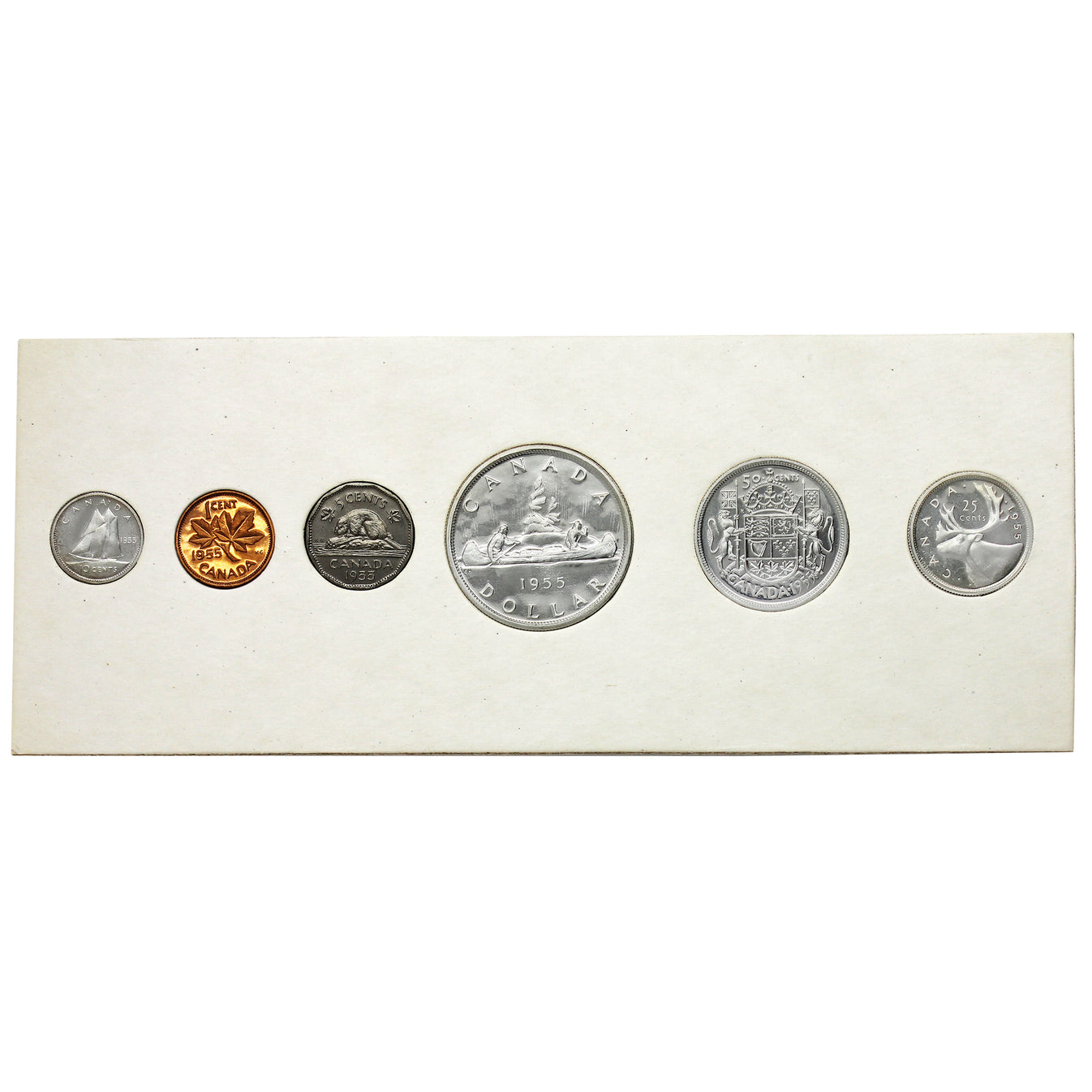 1955 Canada Proof Like Set - Original White Cardboard. – Colonial Acres ...