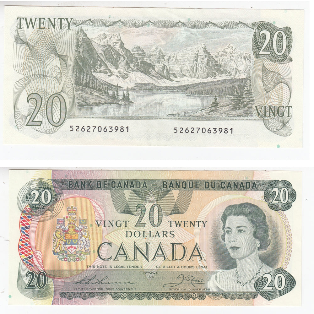 BC-54c-i 1979 Canada $20 Thiessen-Crow, Circ – Colonial Acres Coins