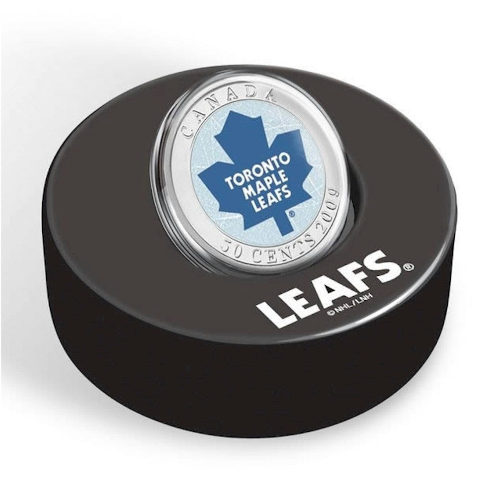 2009 Canada 50-cent Toronto Maple Leafs Hockey Coin Puck – Colonial ...