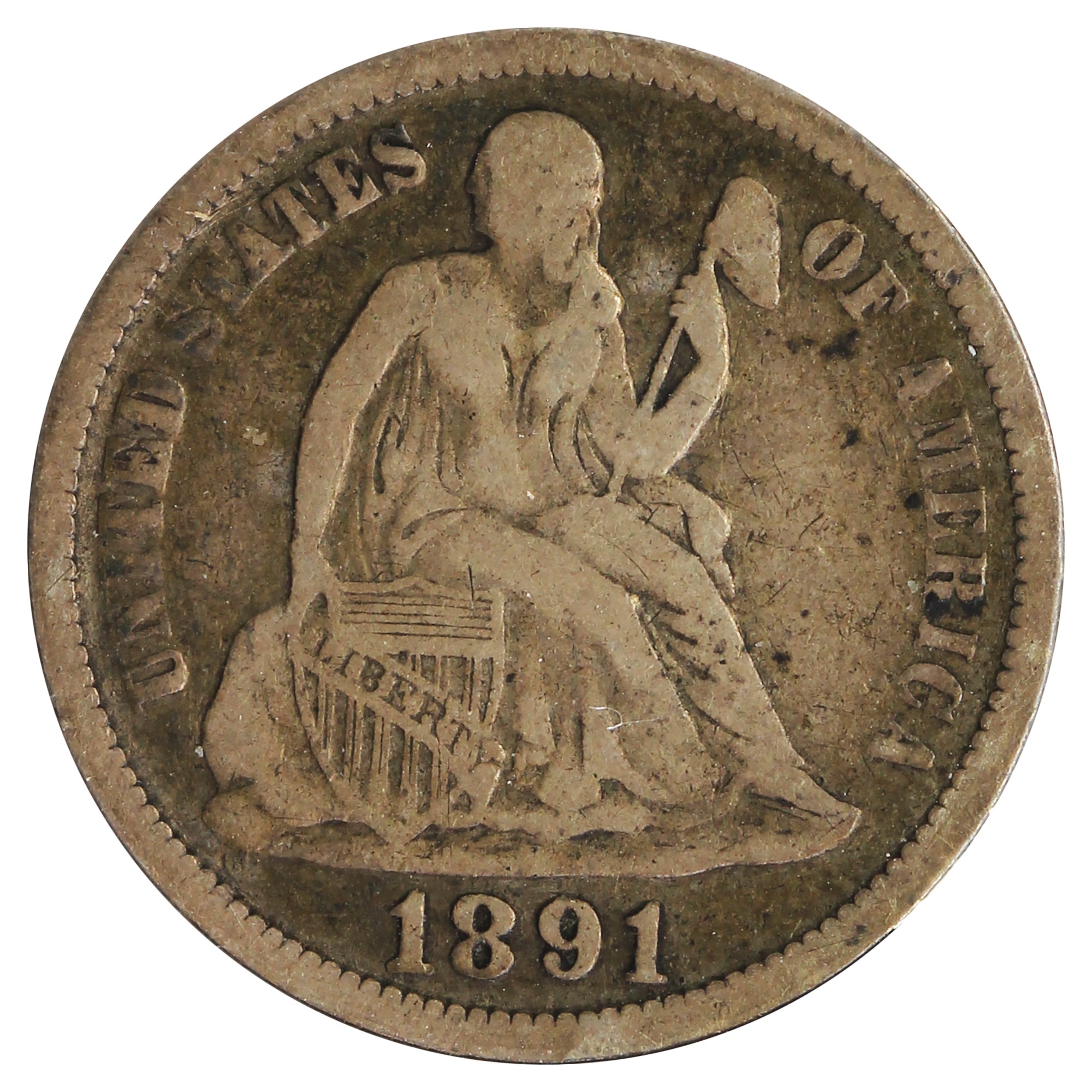 1891 USA Dime – Colonial Acres Coins