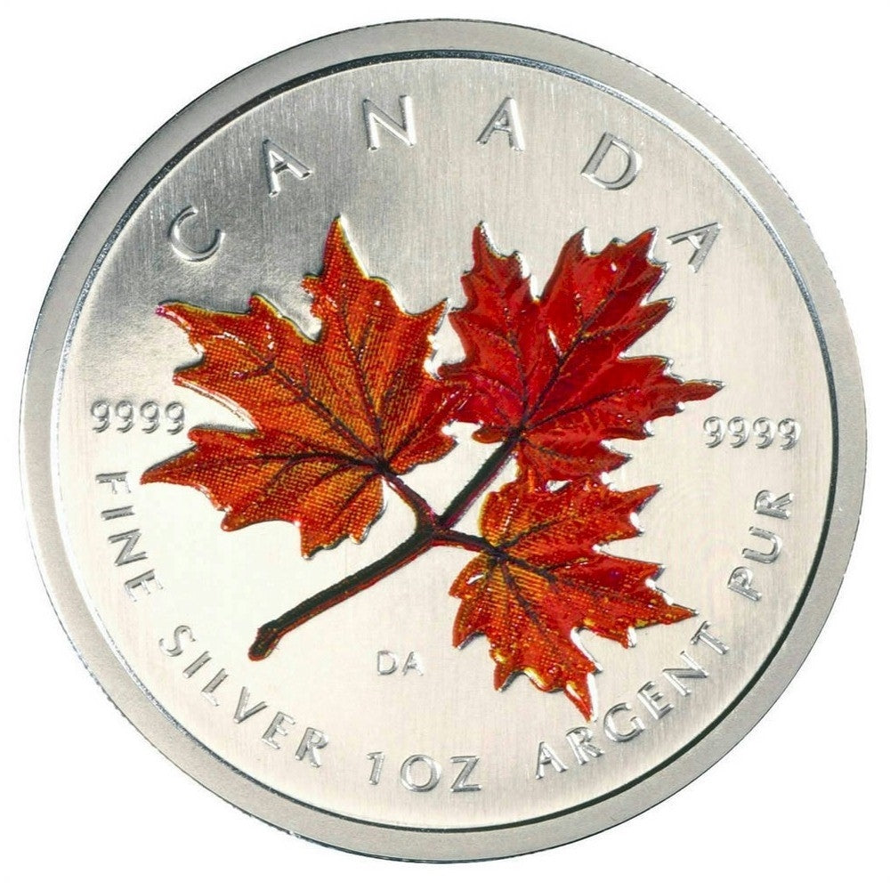 RDC 2001 Canada $5 Red Silver Maple Leaf (COA not issued) No Tax (impa ...