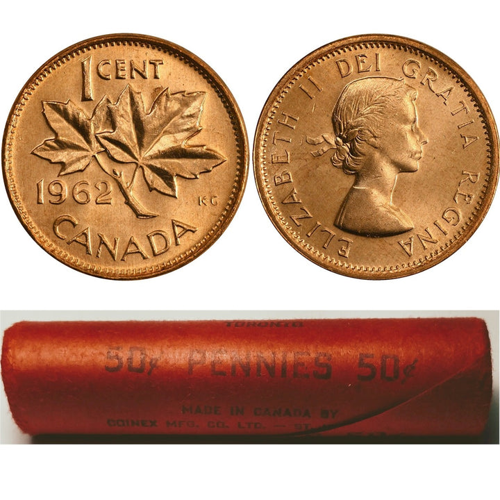 Canada 1-cent Rolls - Colonial Acres Coins