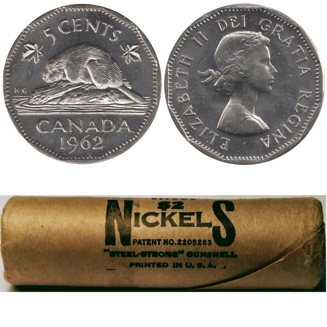 Canada 5-cent Rolls (40pcs) - Colonial Acres Coins