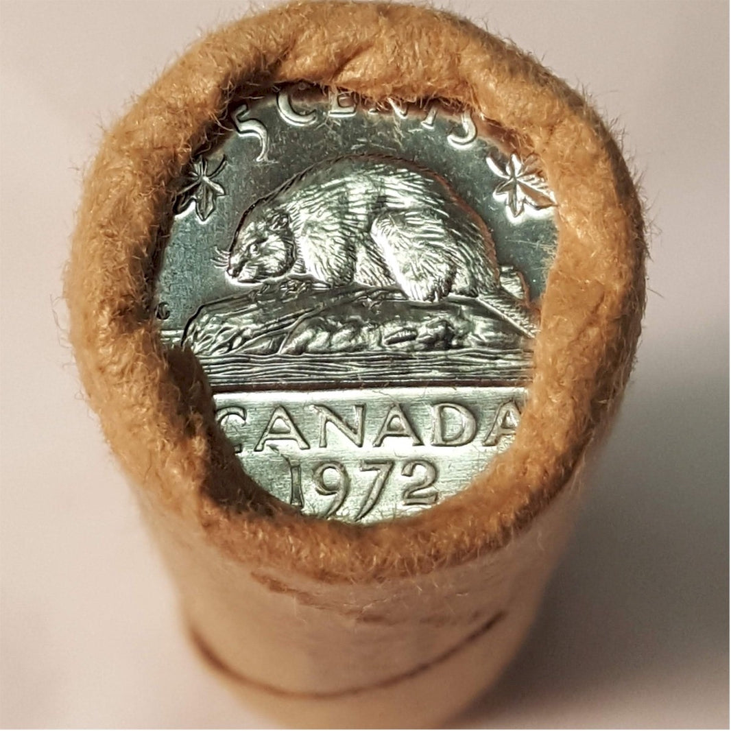 Canada 5-cent Rolls (40pcs) - Colonial Acres Coins