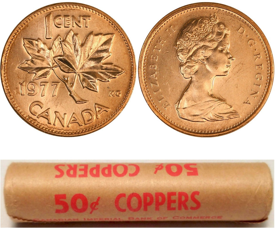 Canada 1-cent Rolls - Colonial Acres Coins