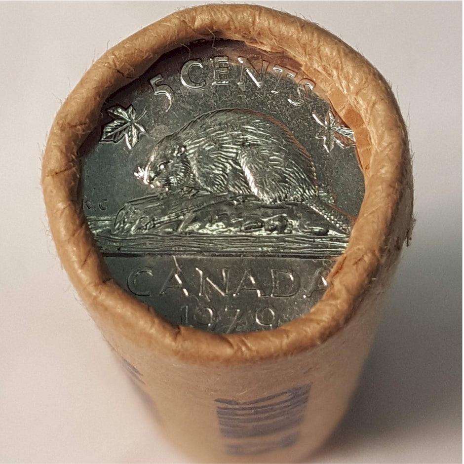 Canada 5-cent Rolls (40pcs) - Colonial Acres Coins