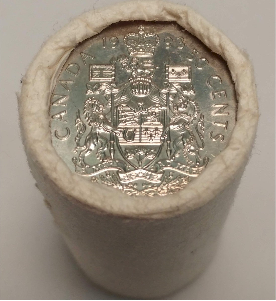 1993 Canada 50-cent Original Roll of 25pcs – Colonial Acres Coins