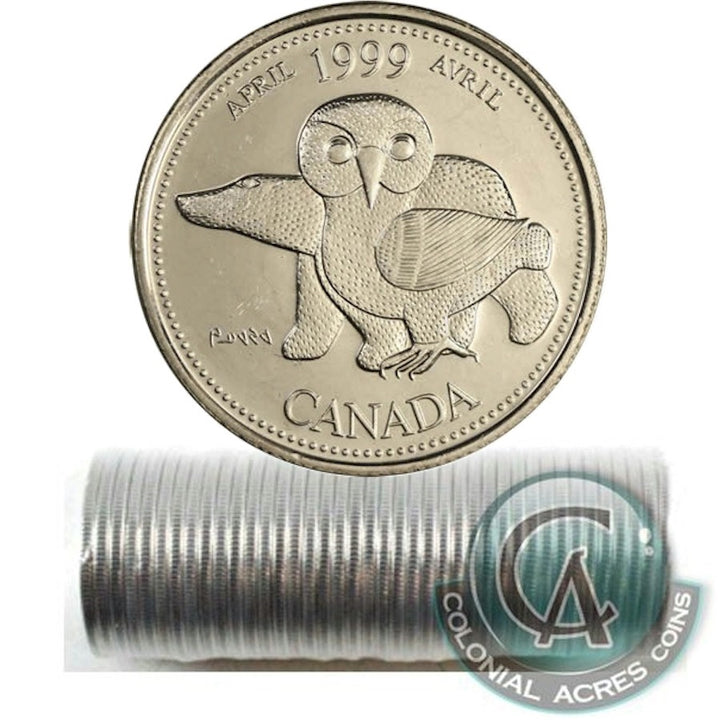 1999-2000 Millennium 25 Cent Coins - Colonial Acres Coins