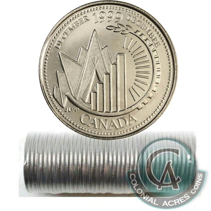 1999-2000 Millennium 25 Cent Coins - Colonial Acres Coins