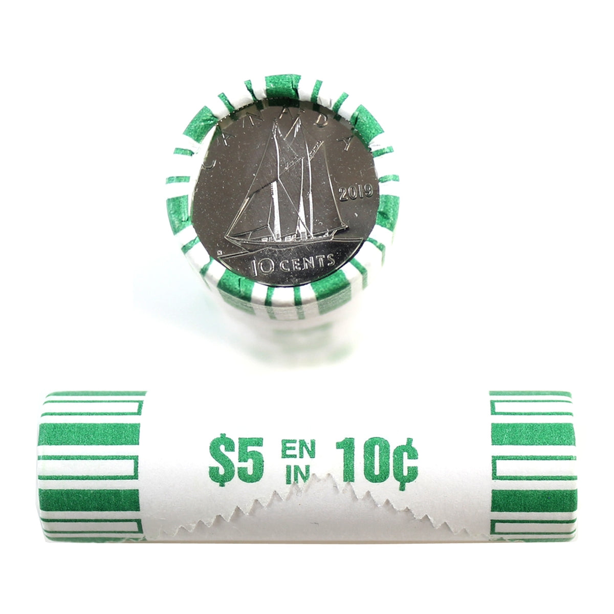 2019 Canada 10-cent Regular Wrap Original Roll of 50pcs – Colonial ...