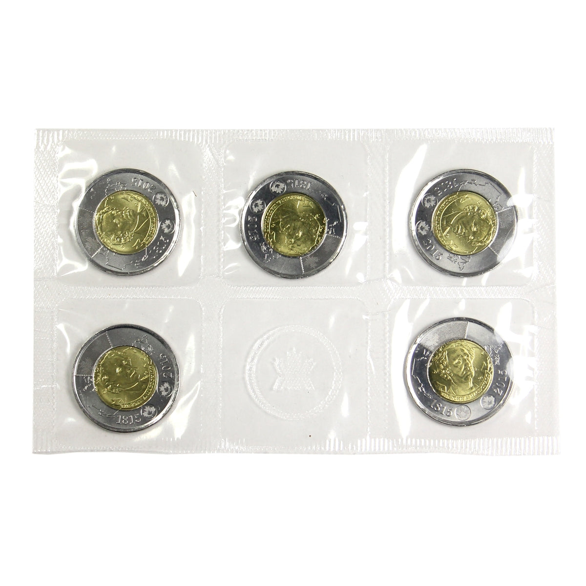 2015 Canada $2 Sir John A. Macdonald 5-coin Circulation Pack (In pliof ...