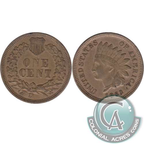 1863 USA Cent EF-AU (EF-45) $ – Colonial Acres Coins