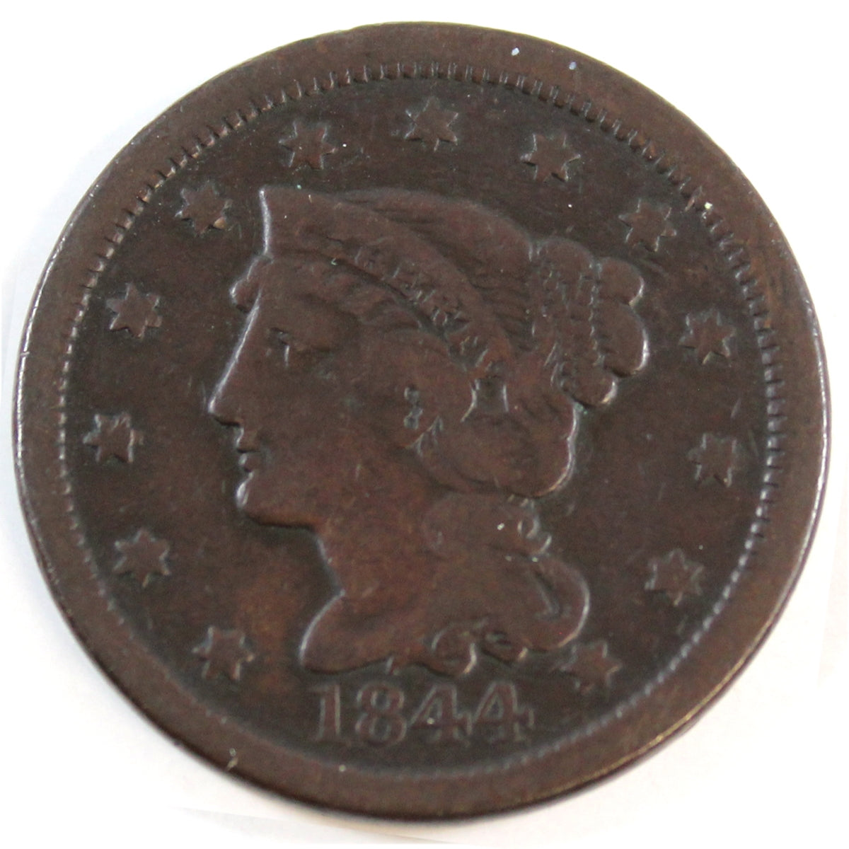 1844 USA Cent F-VF (F-15) $ – Colonial Acres Coins