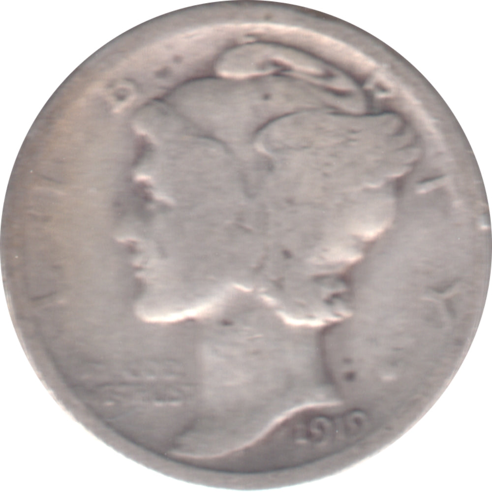 1919 USA Dime Circulated – Colonial Acres Coins