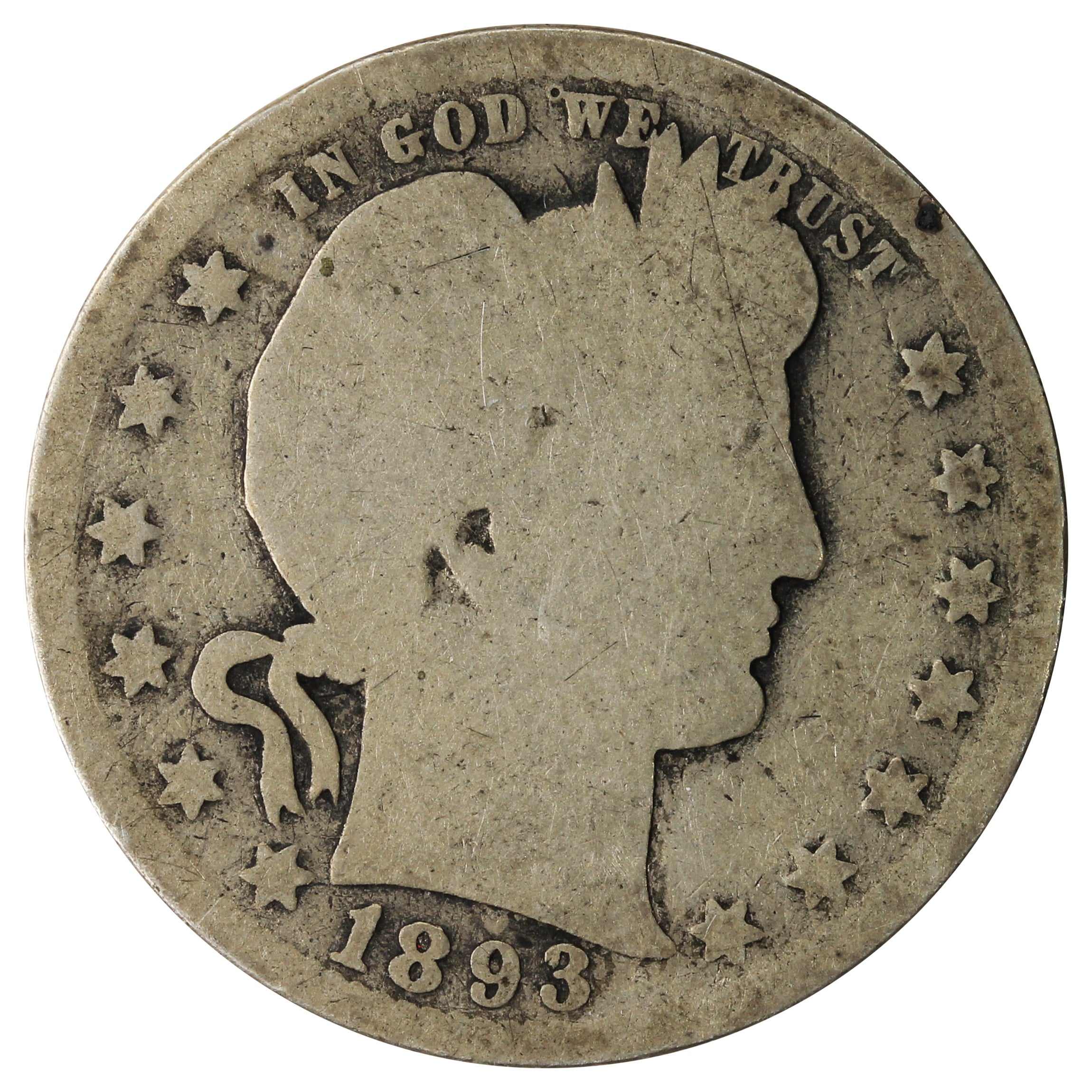 1893 USA Quarter About Good (AG3) – Colonial Acres Coins