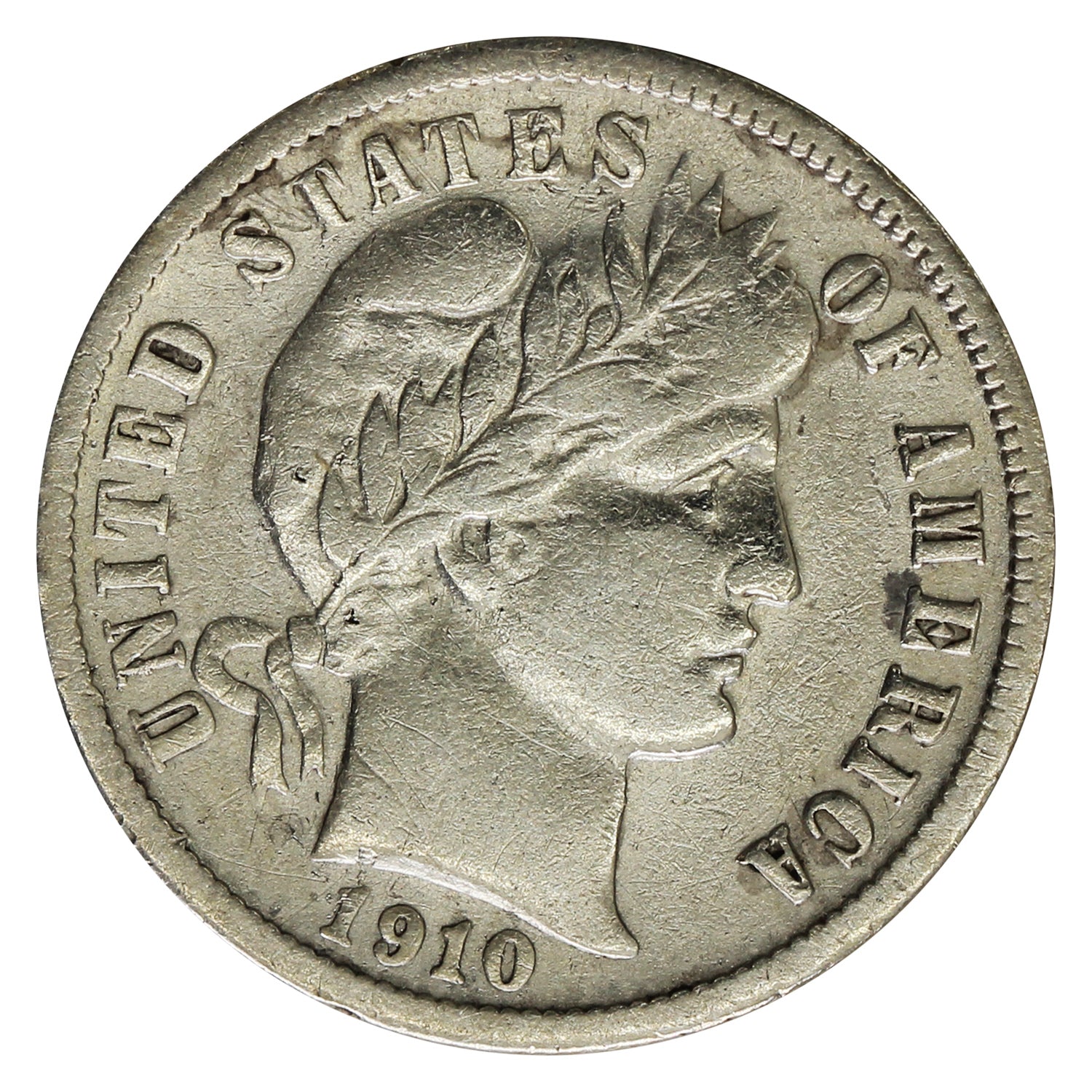 1910 D USA Dime Fine (F-12) – Colonial Acres Coins