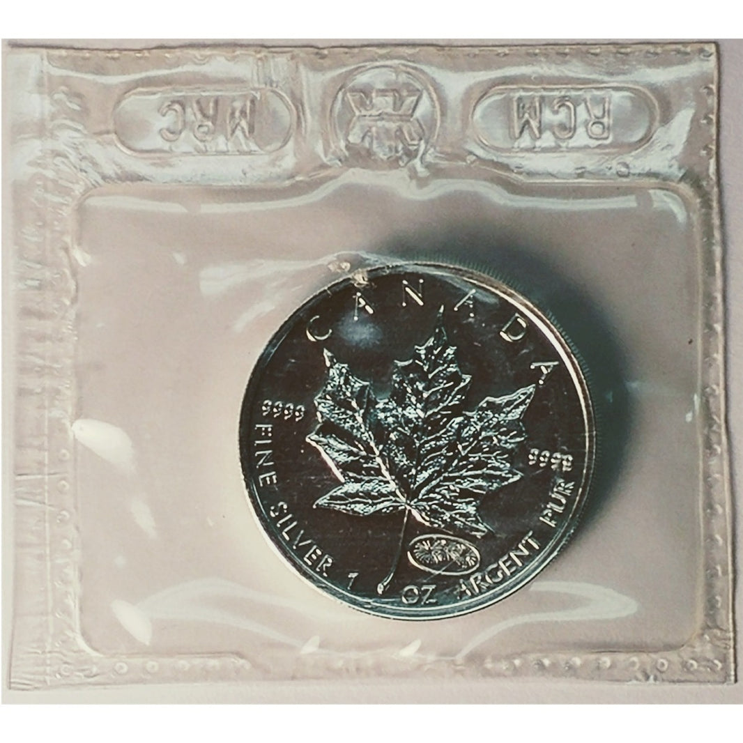 Privy Mark Silver Maple Leafs - Colonial Acres Coins