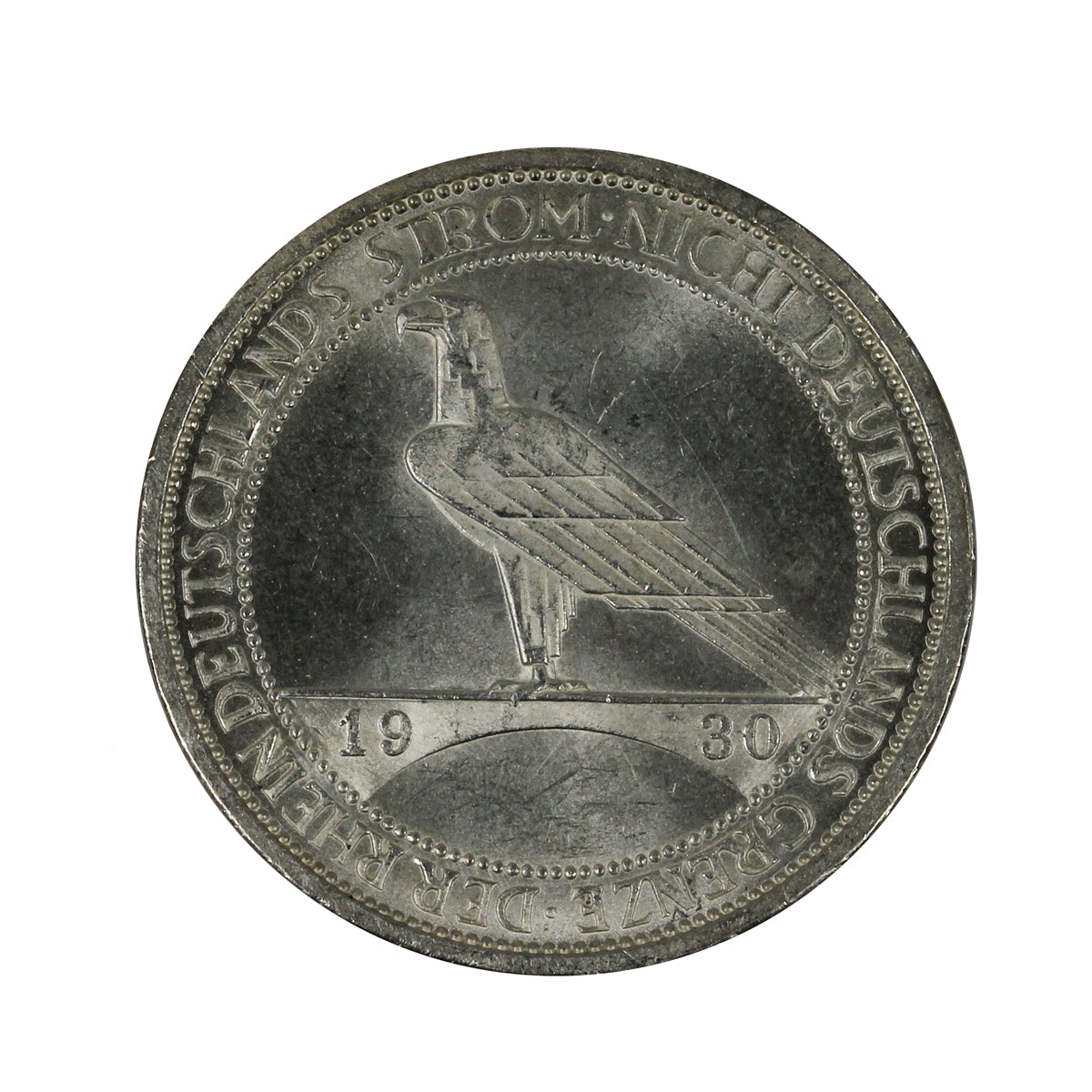 German Weimar Republic 1930J 4 Marks Brilliant Uncirculated (MS63 ...