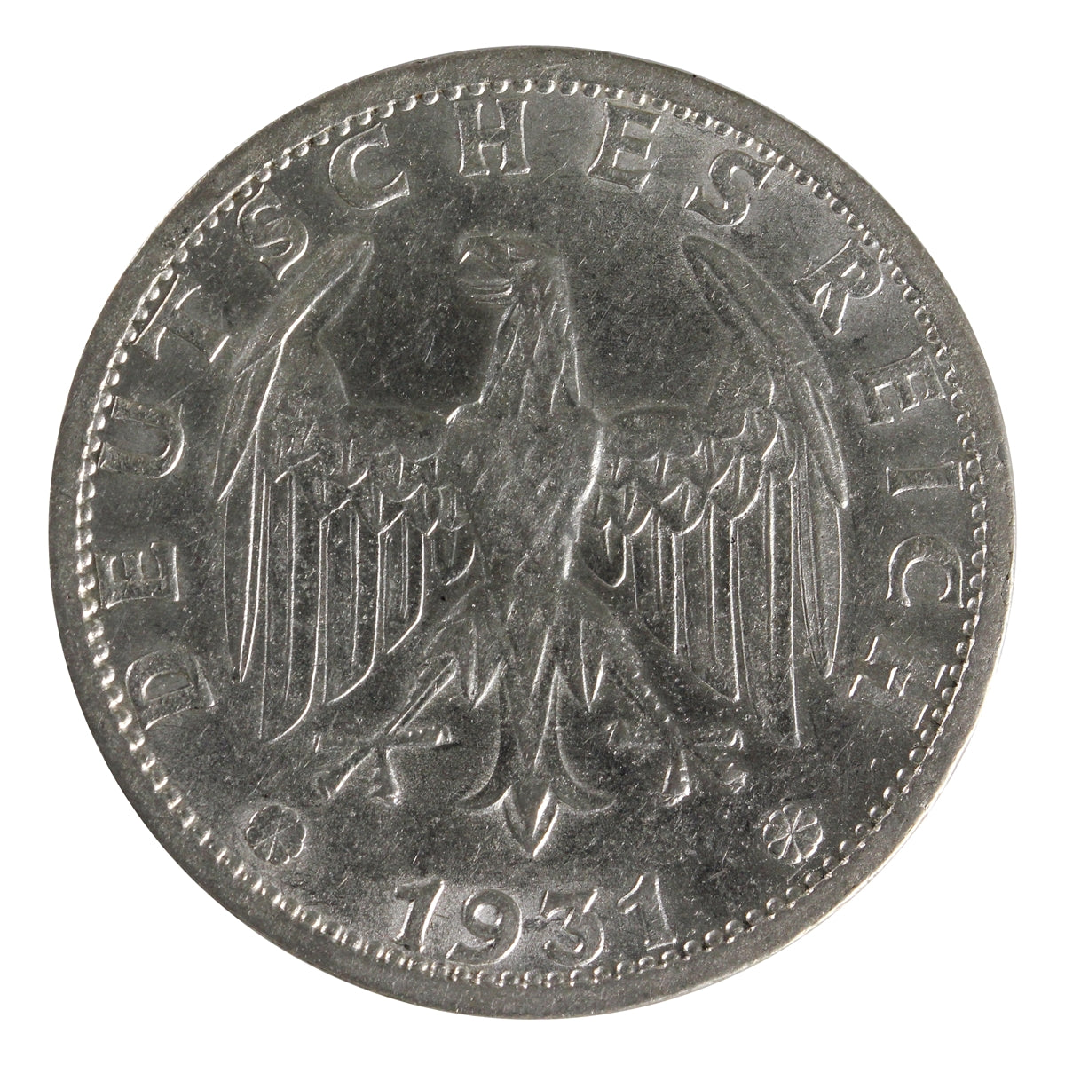 German Weimar Republic 1931A 3 Reichsmarks Almost Uncirculated (AU50 ...