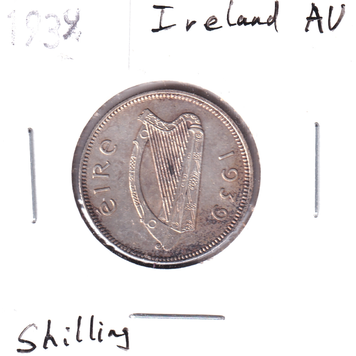 Ireland 1939 Shilling Almost Uncirculated (AU50) – Colonial Acres Coins