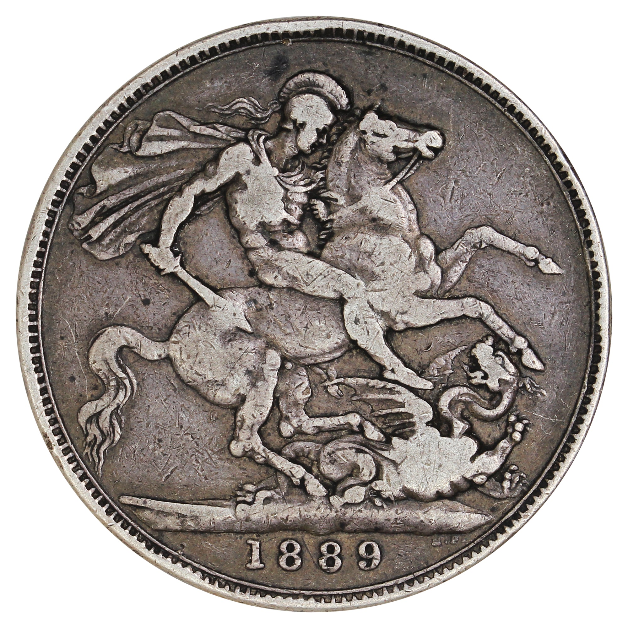 Great Britain 1899 Crown F-VF (F15) $ – Colonial Acres Coins