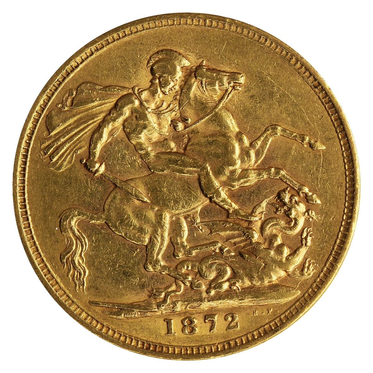 Great Britain 1872 Gold Sovereign Extra Fine (EF-40) – Colonial Acres Coins