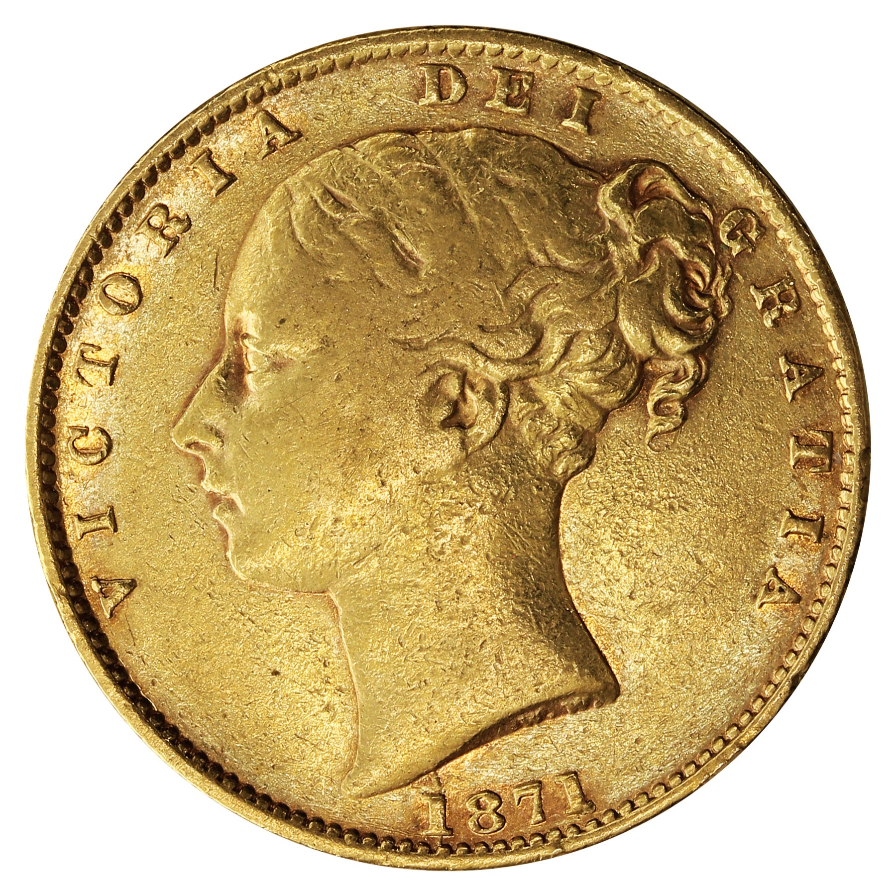 Great Britain 1871 Gold Sovereign Very Fine (VF20) – Colonial Acres Coins