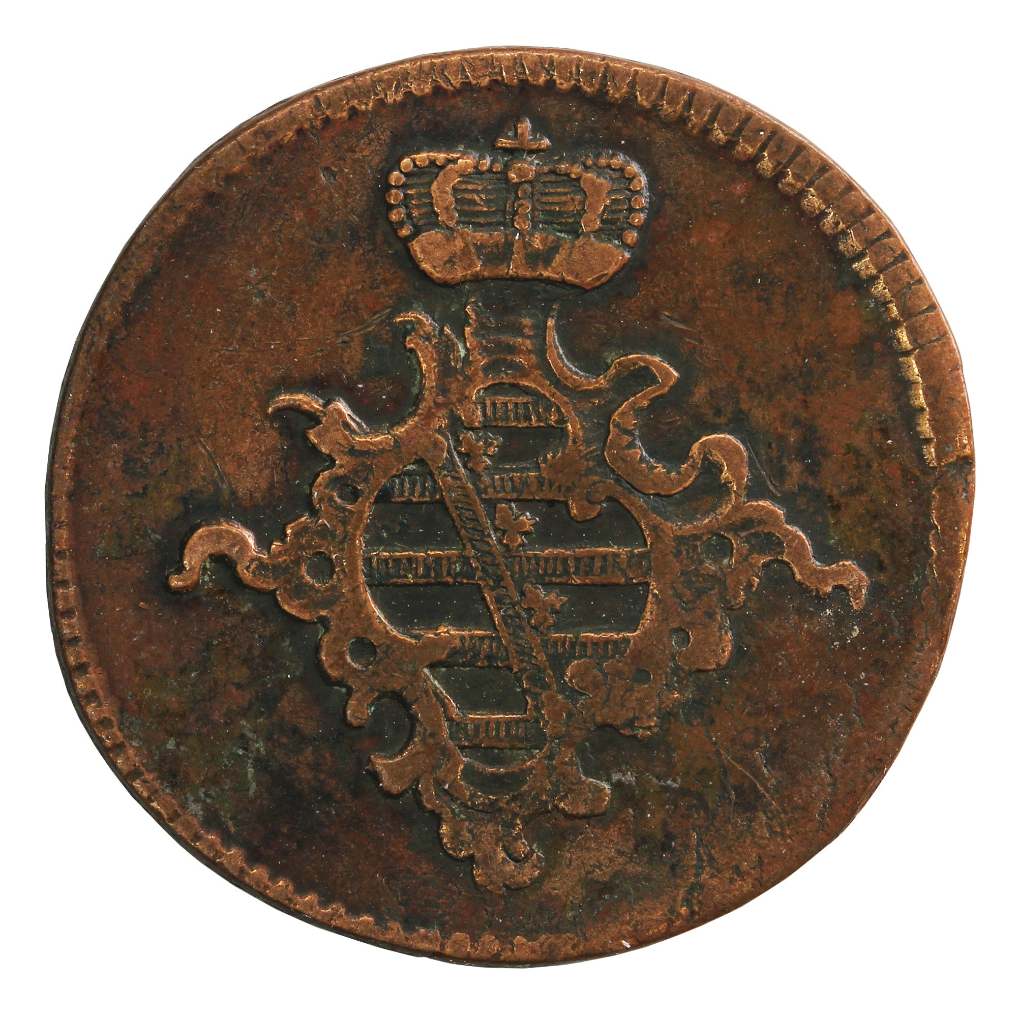 German States 1760 Saxe-Weimar 3 Pfennig Fine (F12) – Colonial Acres Coins