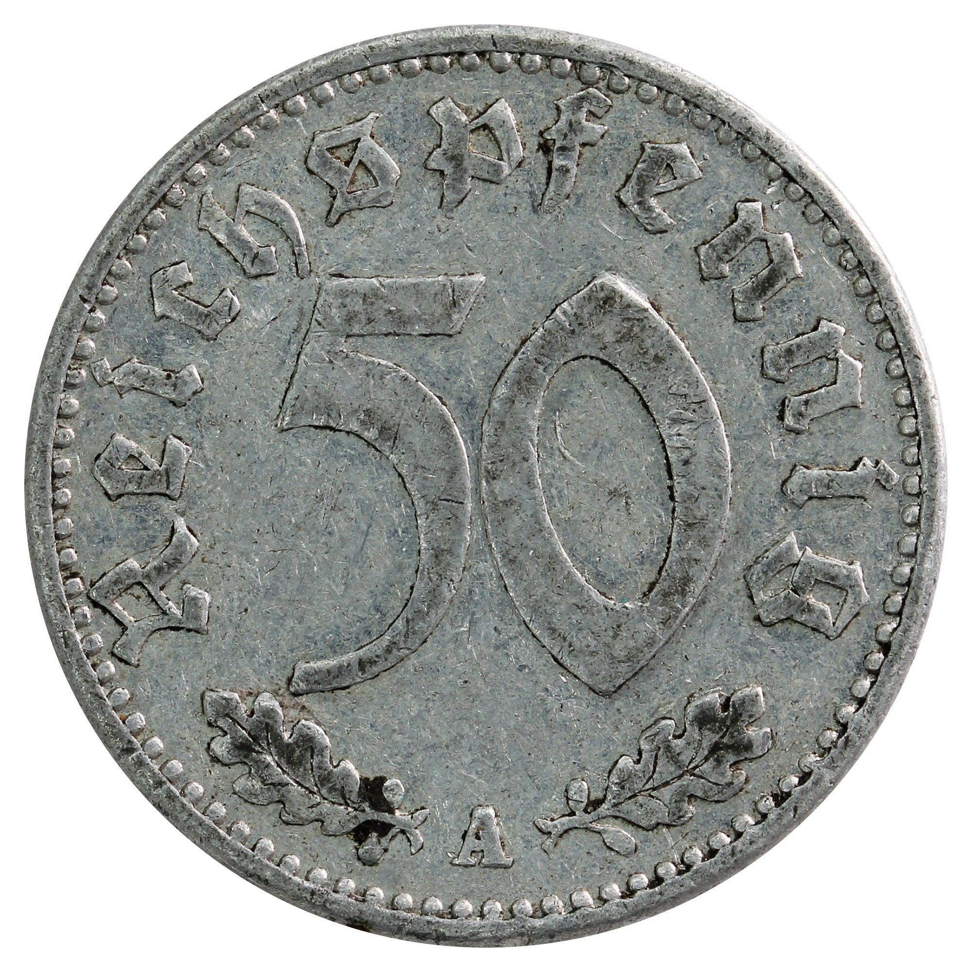 German Third Reich 1940A 50 Pfennig VF-EF (VF30) – Colonial Acres Coins