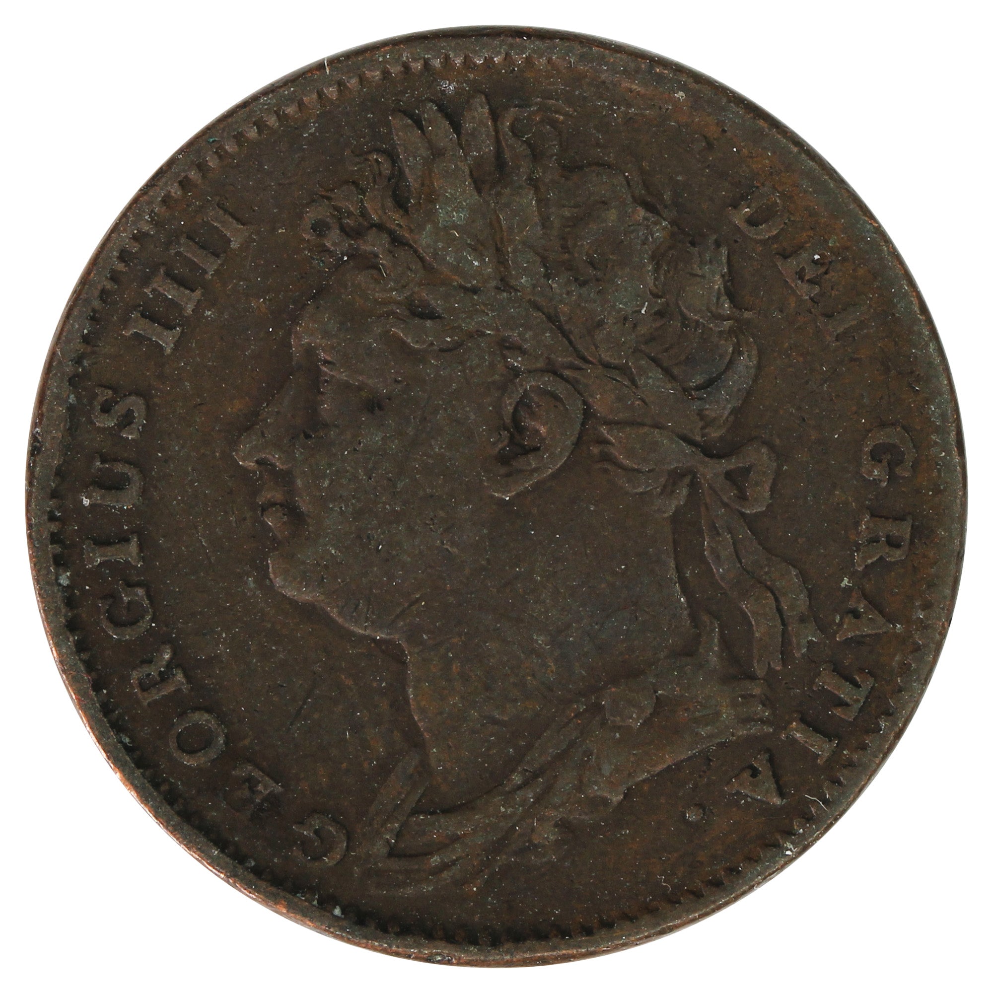 Great Britain 1825 Farthing F-VF (F15) – Colonial Acres Coins