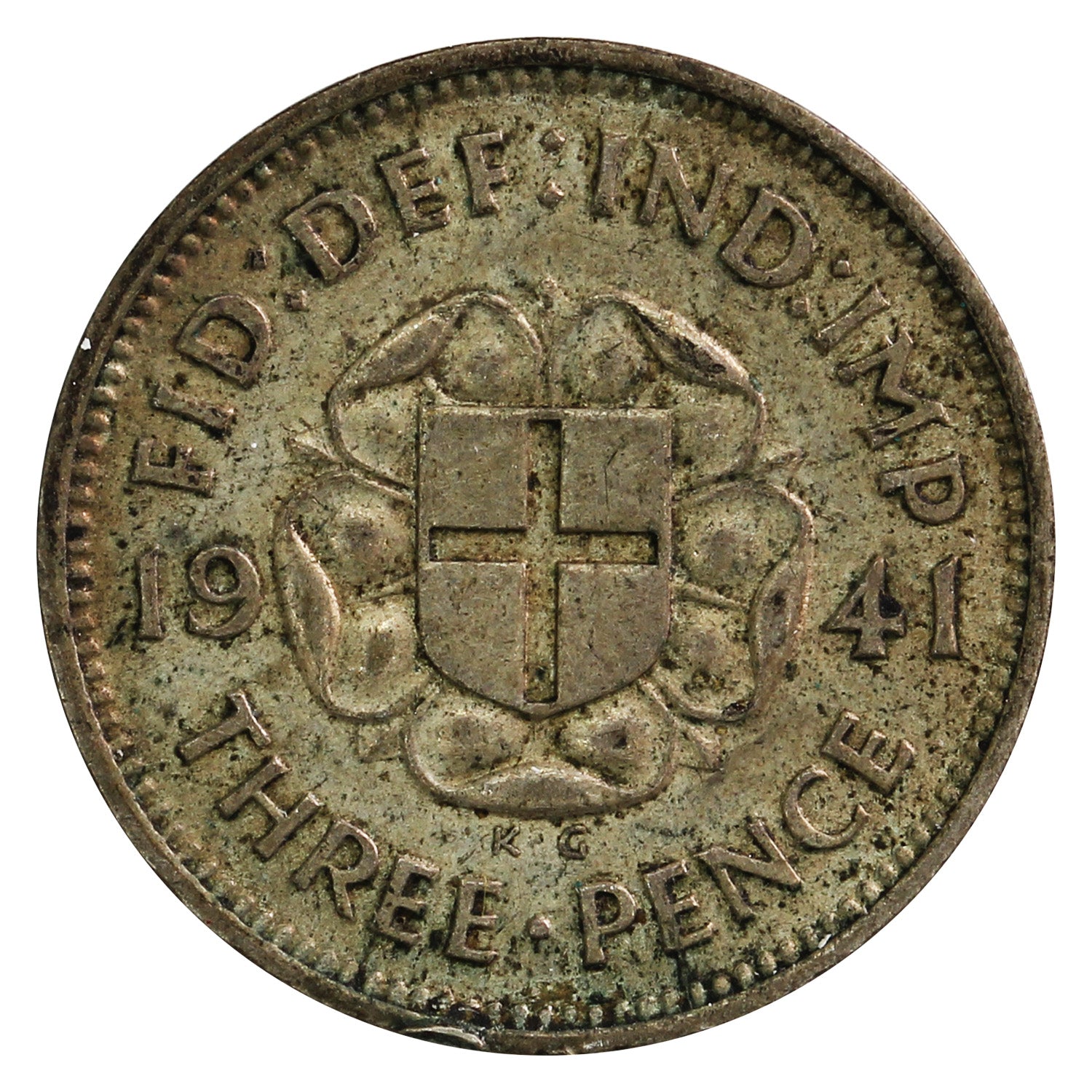 Great Britain 1941 Silver 3 Pence Circulated – Colonial Acres Coins