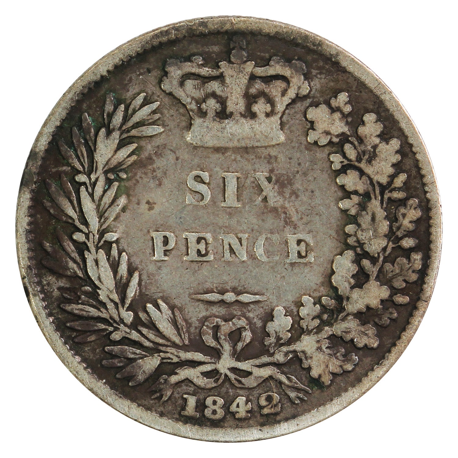 Great Britain 1842 6 Pence VG-F (VG10) – Colonial Acres Coins