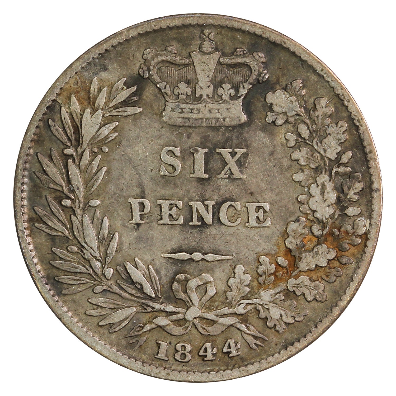 Great Britain 1844 6 Pence Fine (F12) – Colonial Acres Coins