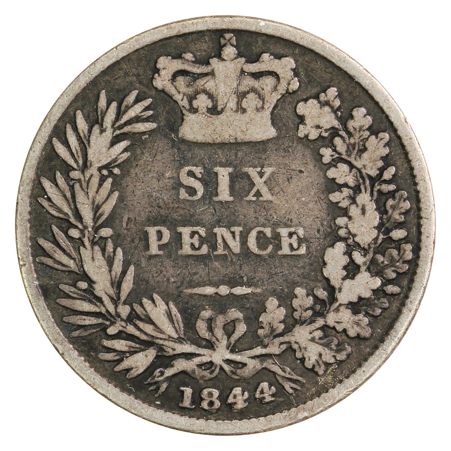 Great Britain 1844 6 Pence VG-F (VG-10) – Colonial Acres Coins