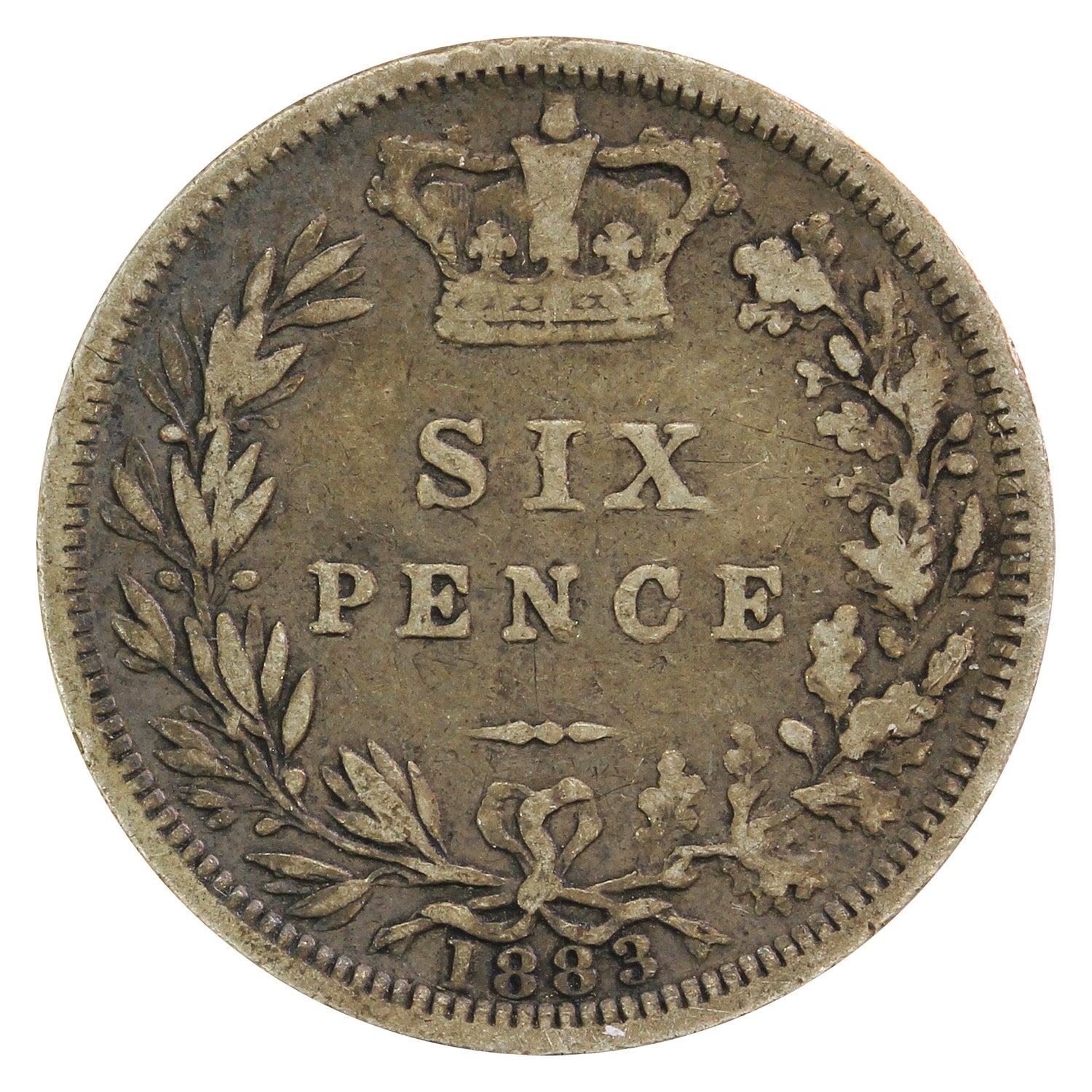 Great Britain 1883 6 Pence F-VF (F15) – Colonial Acres Coins
