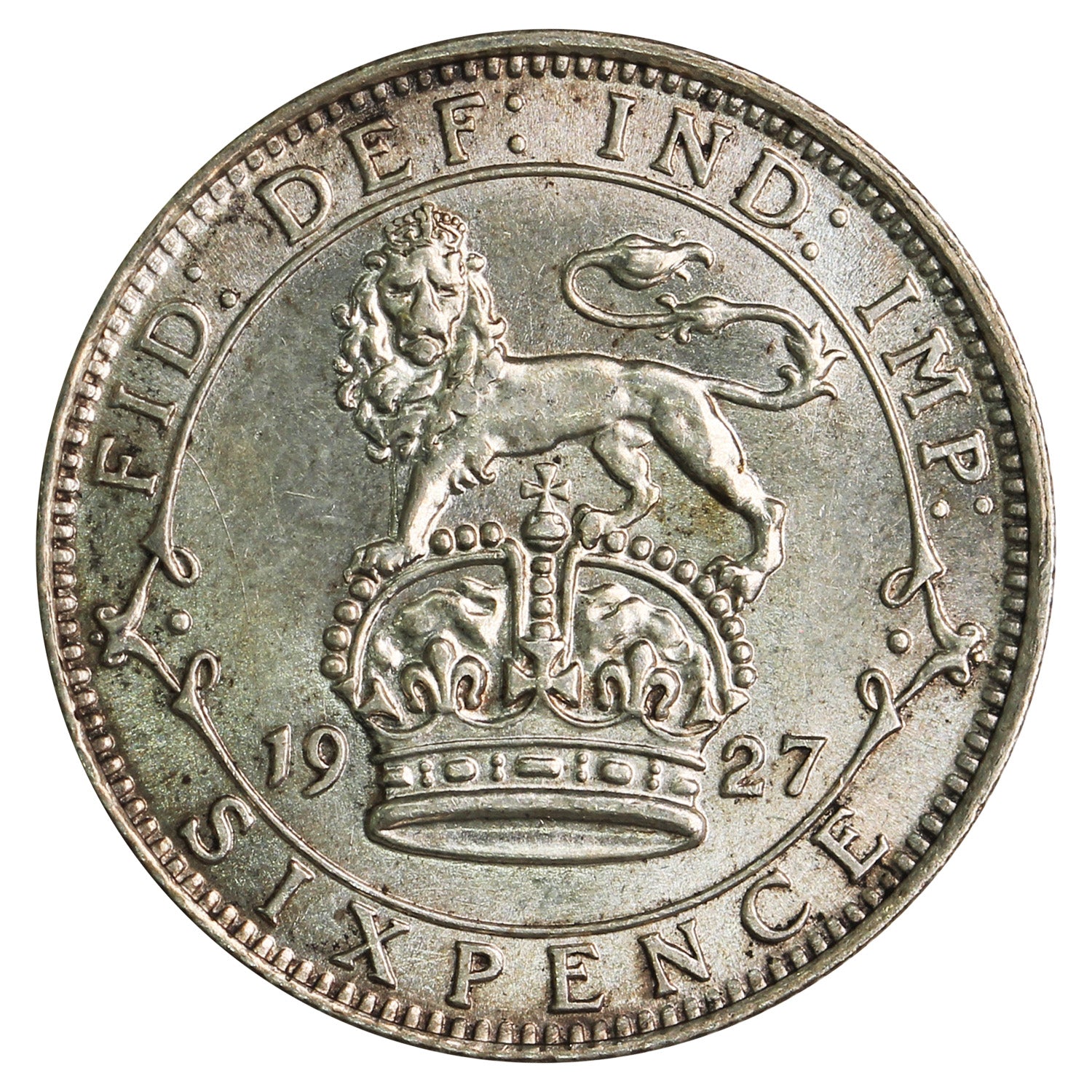 Great Britain 1927 6 Pence Uncirculated (MS60) – Colonial Acres Coins