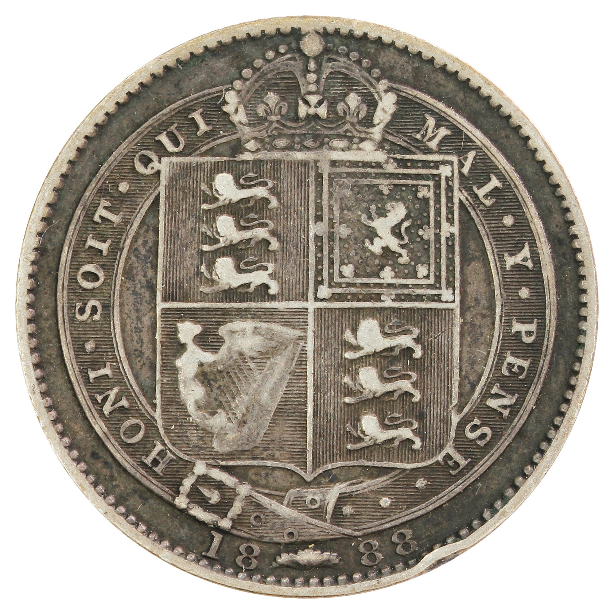 Great Britain 1888 Shilling F-VF (F15) – Colonial Acres Coins
