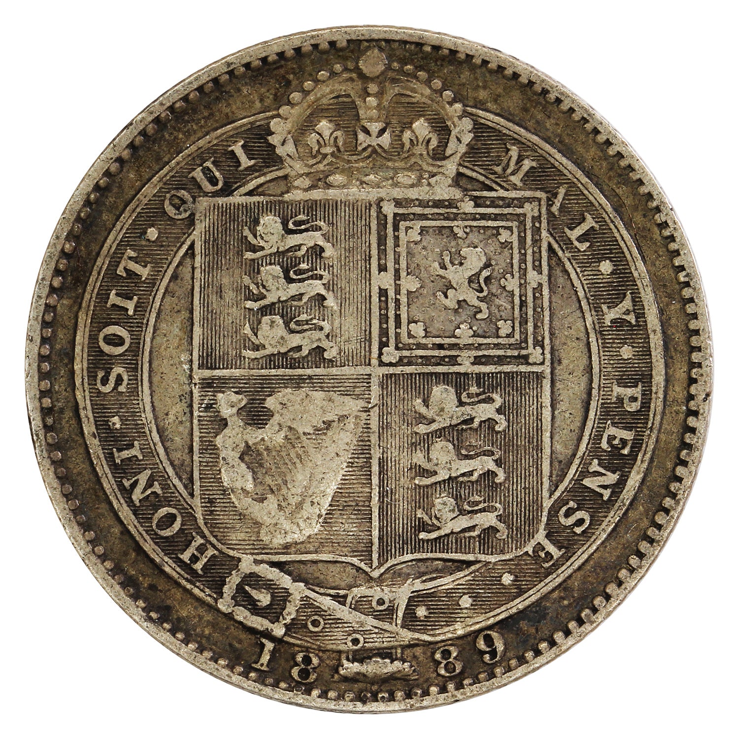 Great Britain 1889 Shilling Very Fine (VF-20) – Colonial Acres Coins