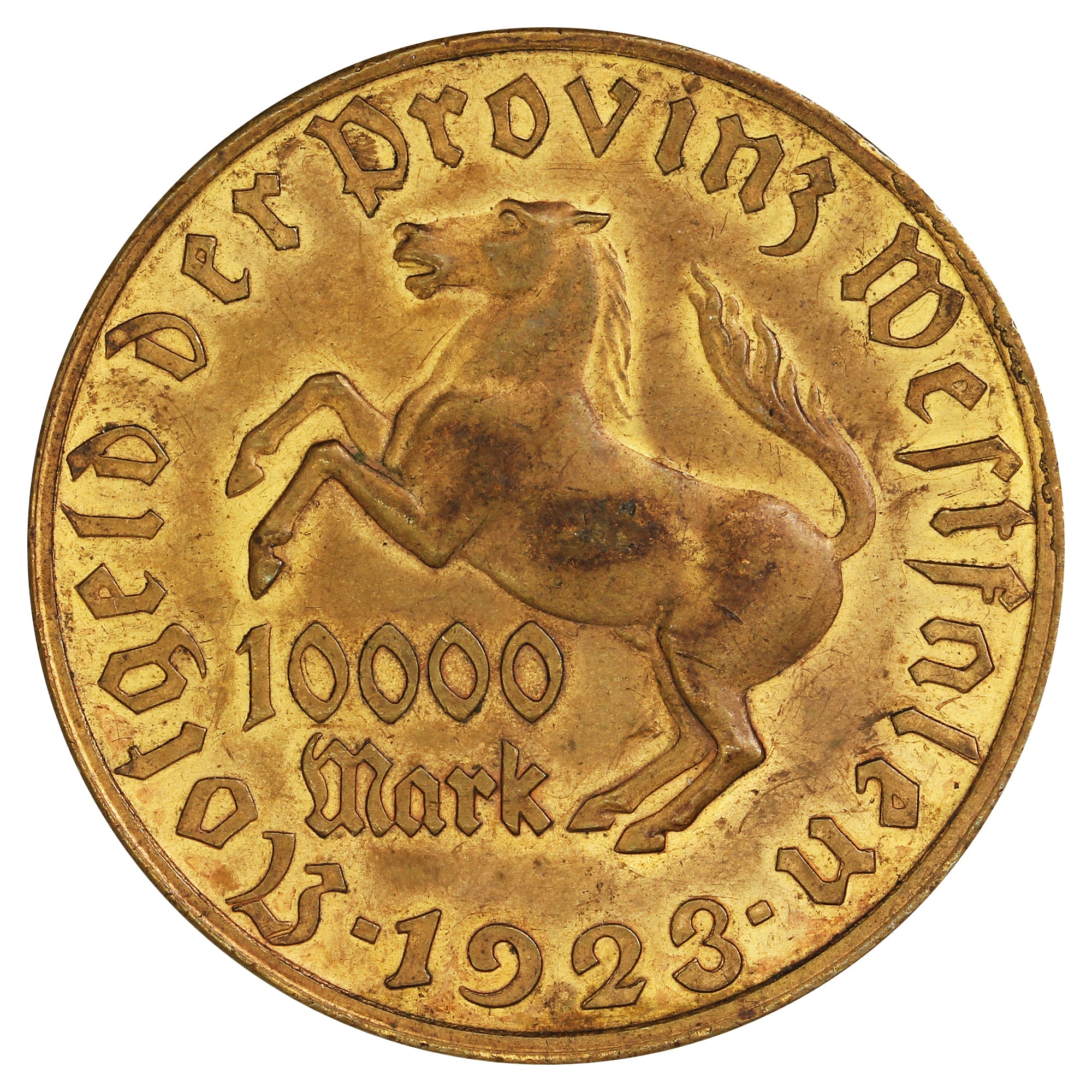 German Weimar Republic 1923 10,000 Mark Extra Fine (EF40) – Colonial ...