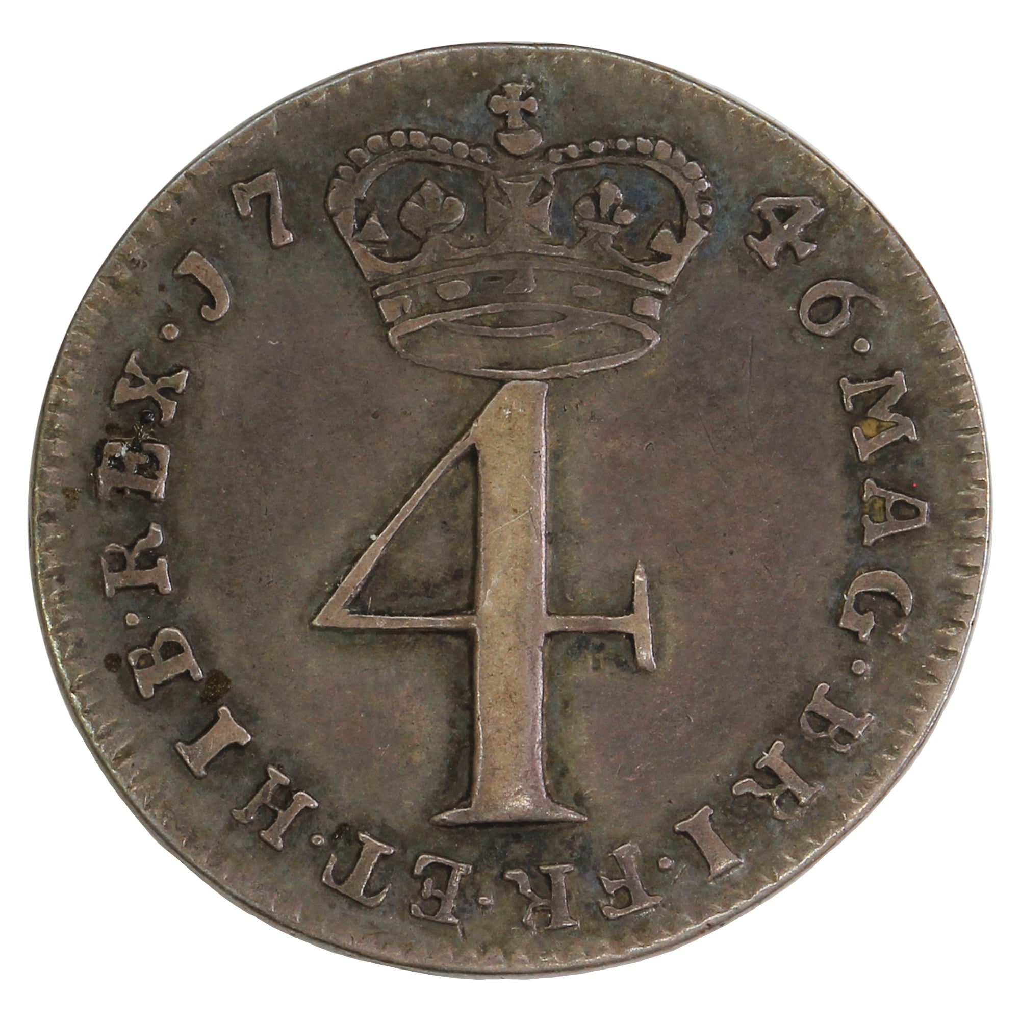 Great Britain 1746 George II 4 Pence Extra Fine (EF40) $ – Colonial ...