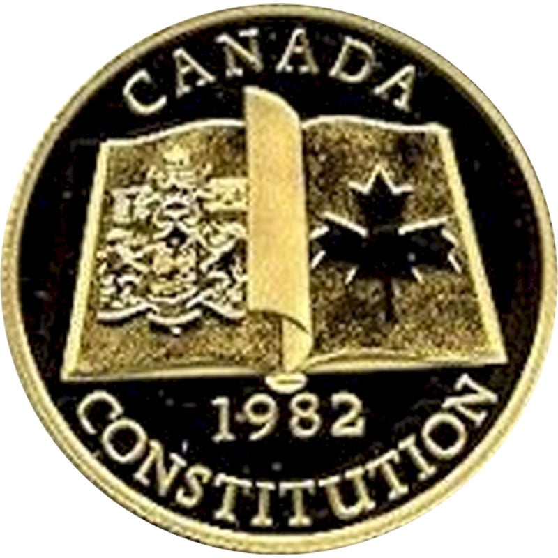 1982 Canada $100 Patriation - Canadian Constitution 22K Gold Coin ...