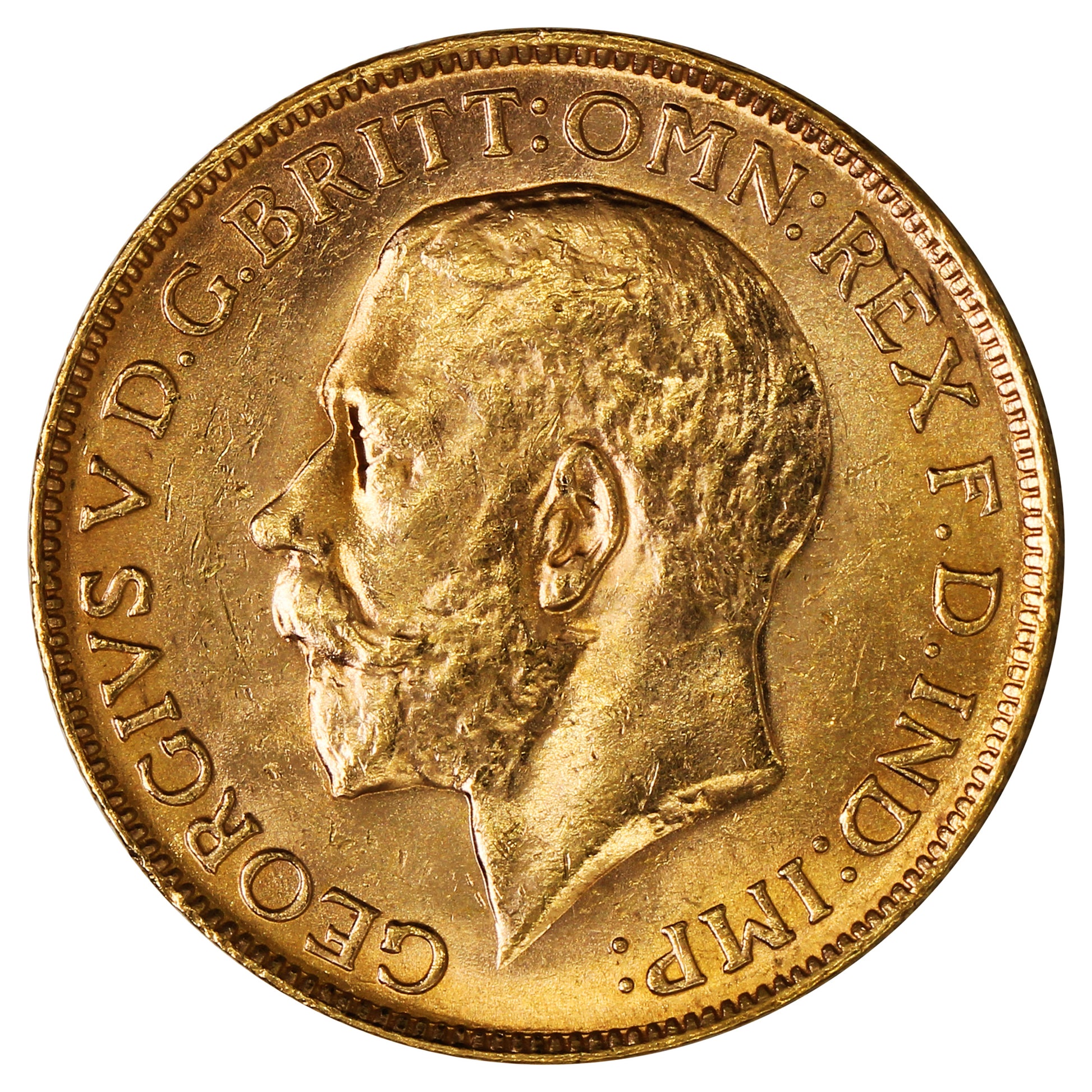 Australia 1922P Gold Sovereign Brilliant Uncirculated (MS63) – Colonial Acres Coins