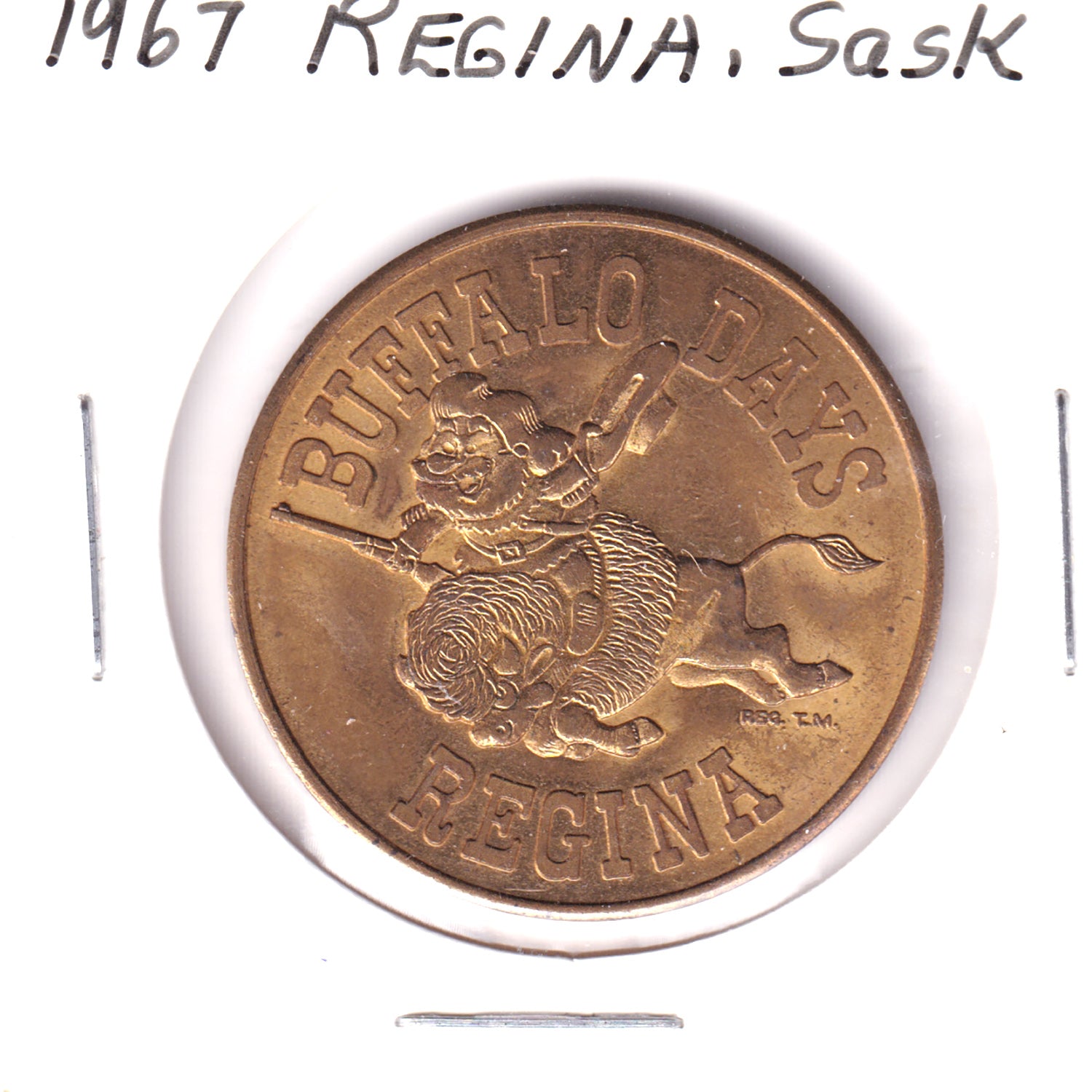 1967 Buffalo Days Regina Sasketchwan 50-Cent Token – Colonial Acres Coins