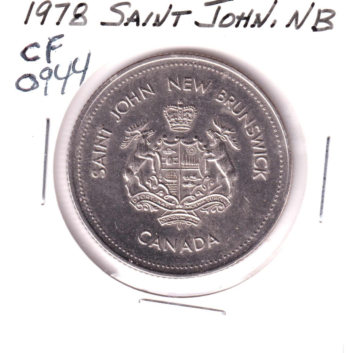 1978 Saint John, NB Loyalist Days Souvenir Token – Colonial Acres Coins