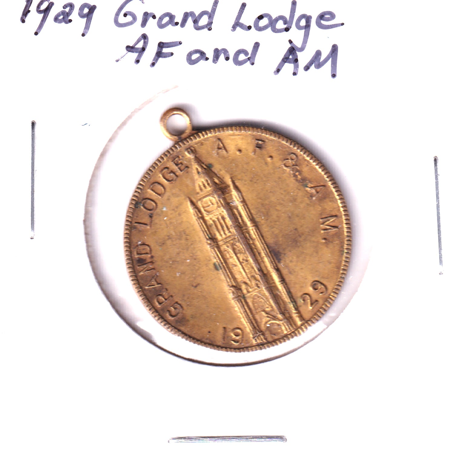 1989 Grand Lodge AF and AM Token – Colonial Acres Coins