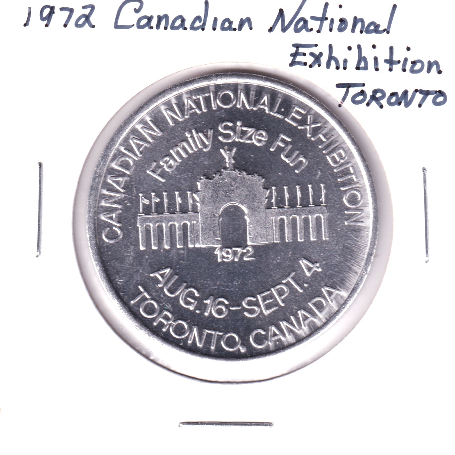 1992 Canadian National Exhibition Toronto Good Luck Token – Colonial ...