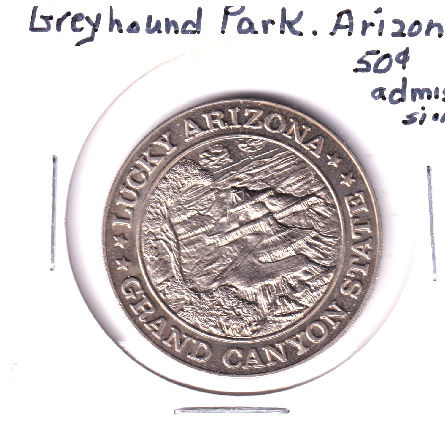 Grey Hound Park, Arizona 50-Cent Admission Token – Colonial Acres Coins