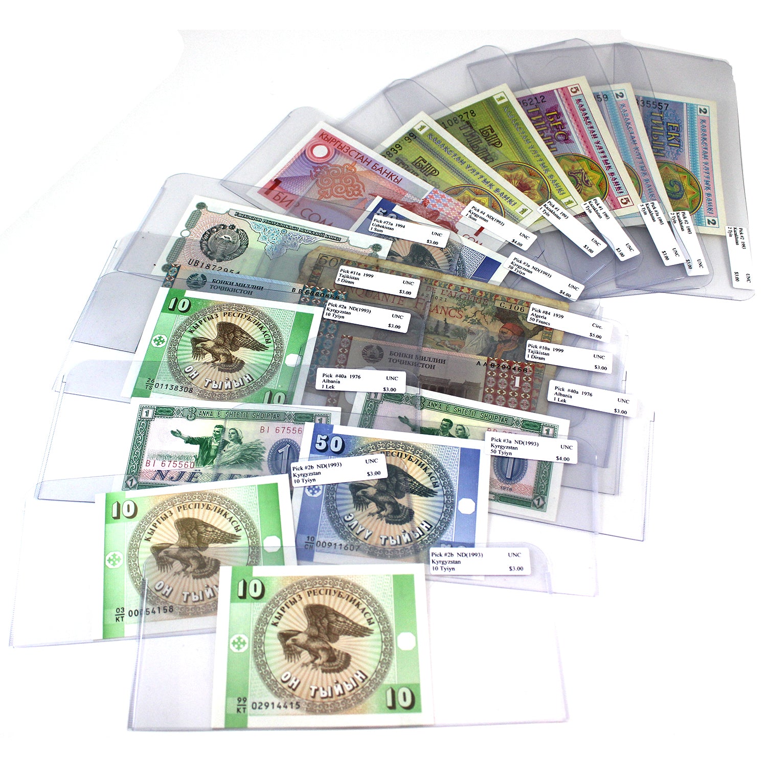 Lot of 17x 1939-1999 World Notes Circ to UNC - see description 17Pcs ...