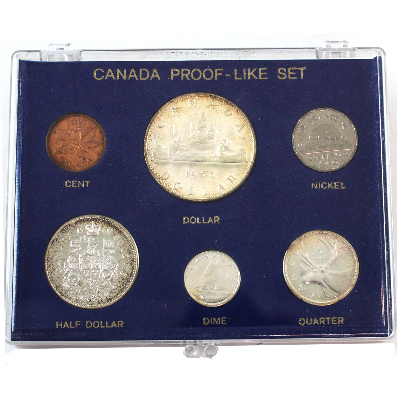 1960 Canada Proof Like Set in Blue Holder – Colonial Acres Coins